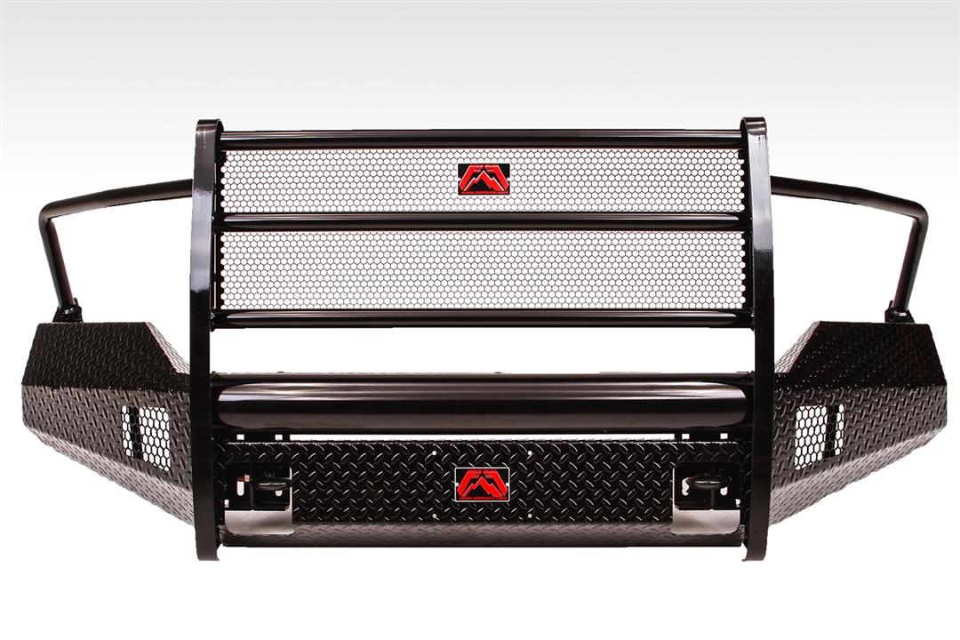 2013-2018 Dodge 1500 Black Steel Full Grill Guard w/ Tow Hooks | Fab Fours