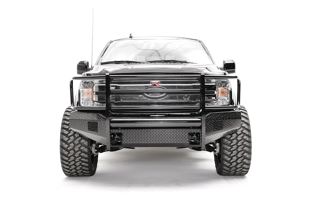 Black Steel Front Bumper Full Guard for 2018-2020 Ford F-150 | Fab Fours