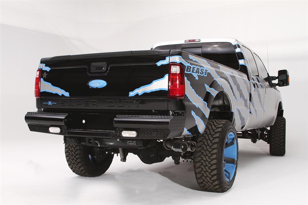 1999-2016 Ford Super Duty Rear Ranch Bumper (F250 - F350) | Fab Fours