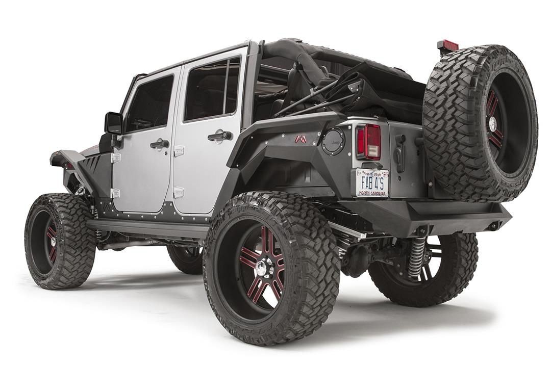 2007;2018-2018;2024 4 Door Jeep JK Rear Fender Flare; 4 Door Jeep JL ...