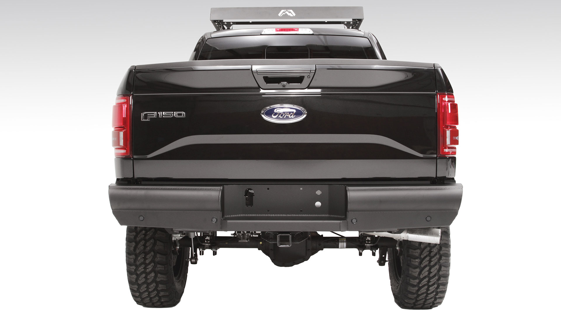 Ford F-150 Black Steel Elite Rear Bumpers - Fab Fours | Fab Fours