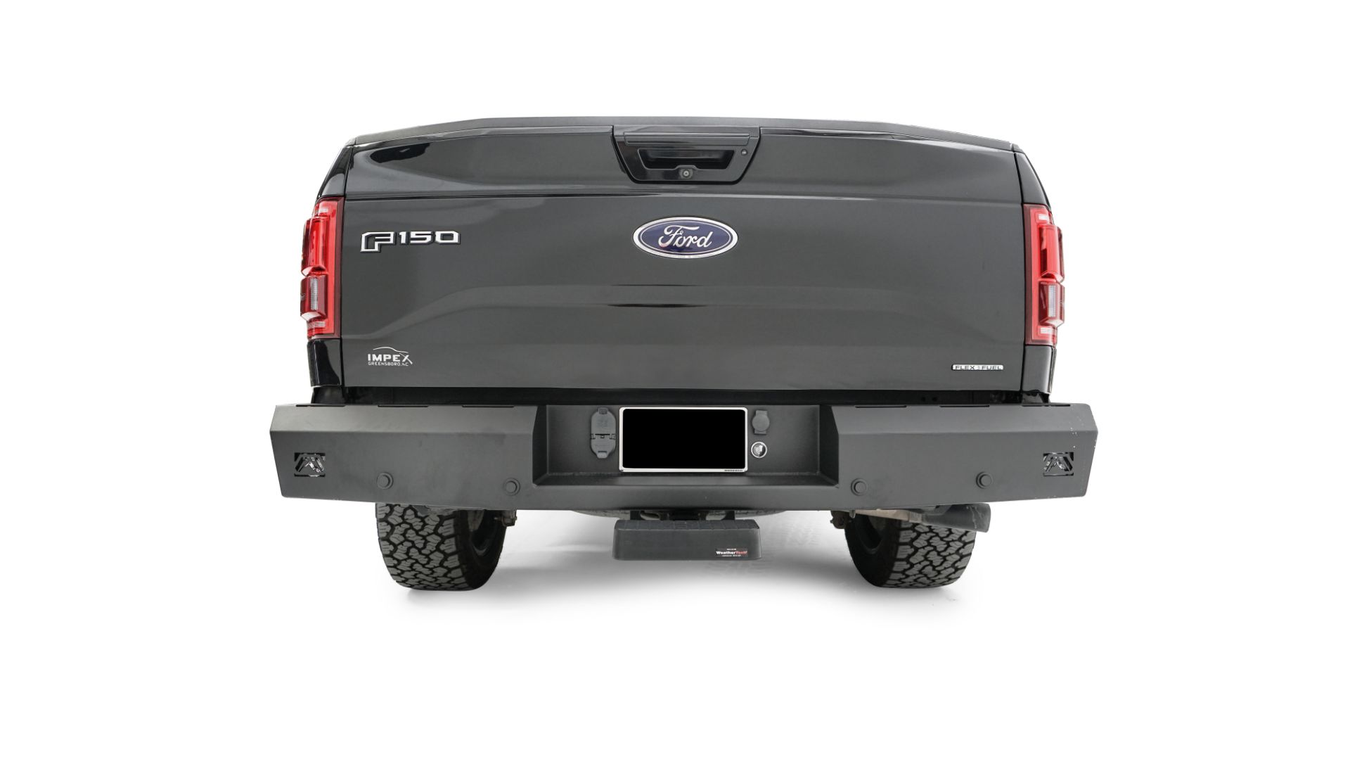 Red Steel Rear Bumper for Ford F-150 | Fab Fours