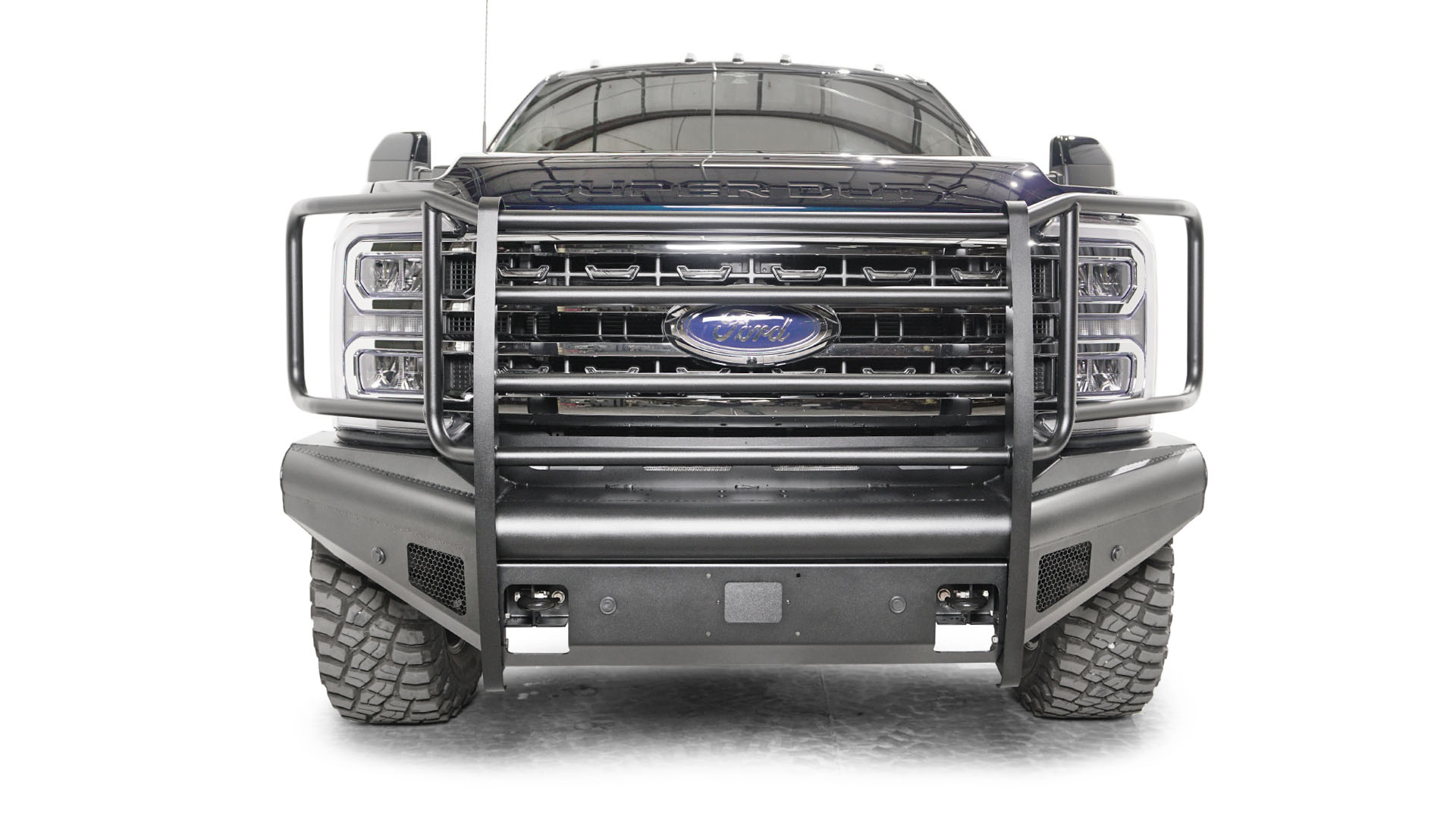 Ford Super Duty Black Steel Elite Front Bumper | Fab Fours