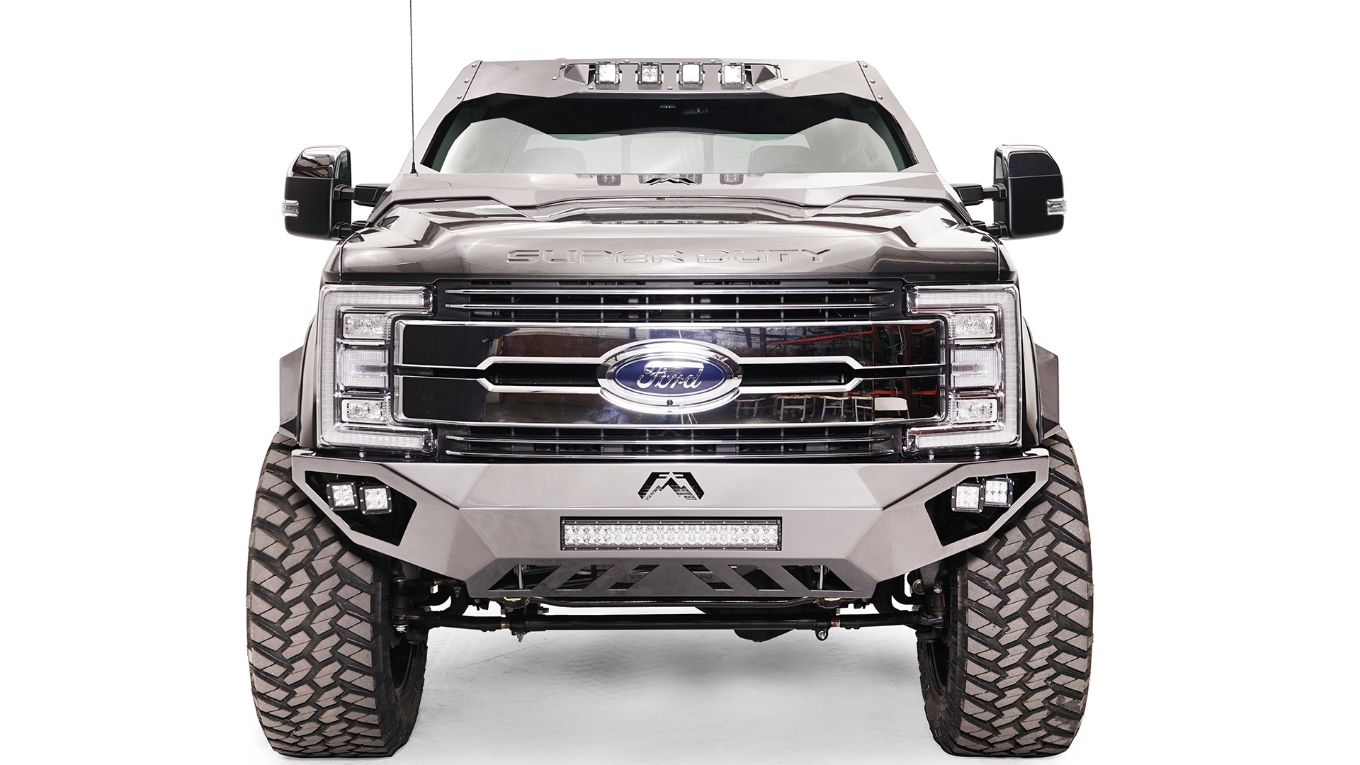 Open Fender Front Bumper for Ford Superduty | Fab Fours