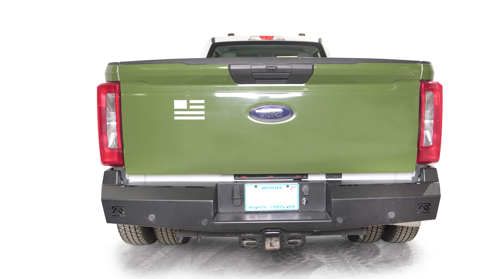 Red Steel Rear Bumper for Ford Superduty | Fab Fours
