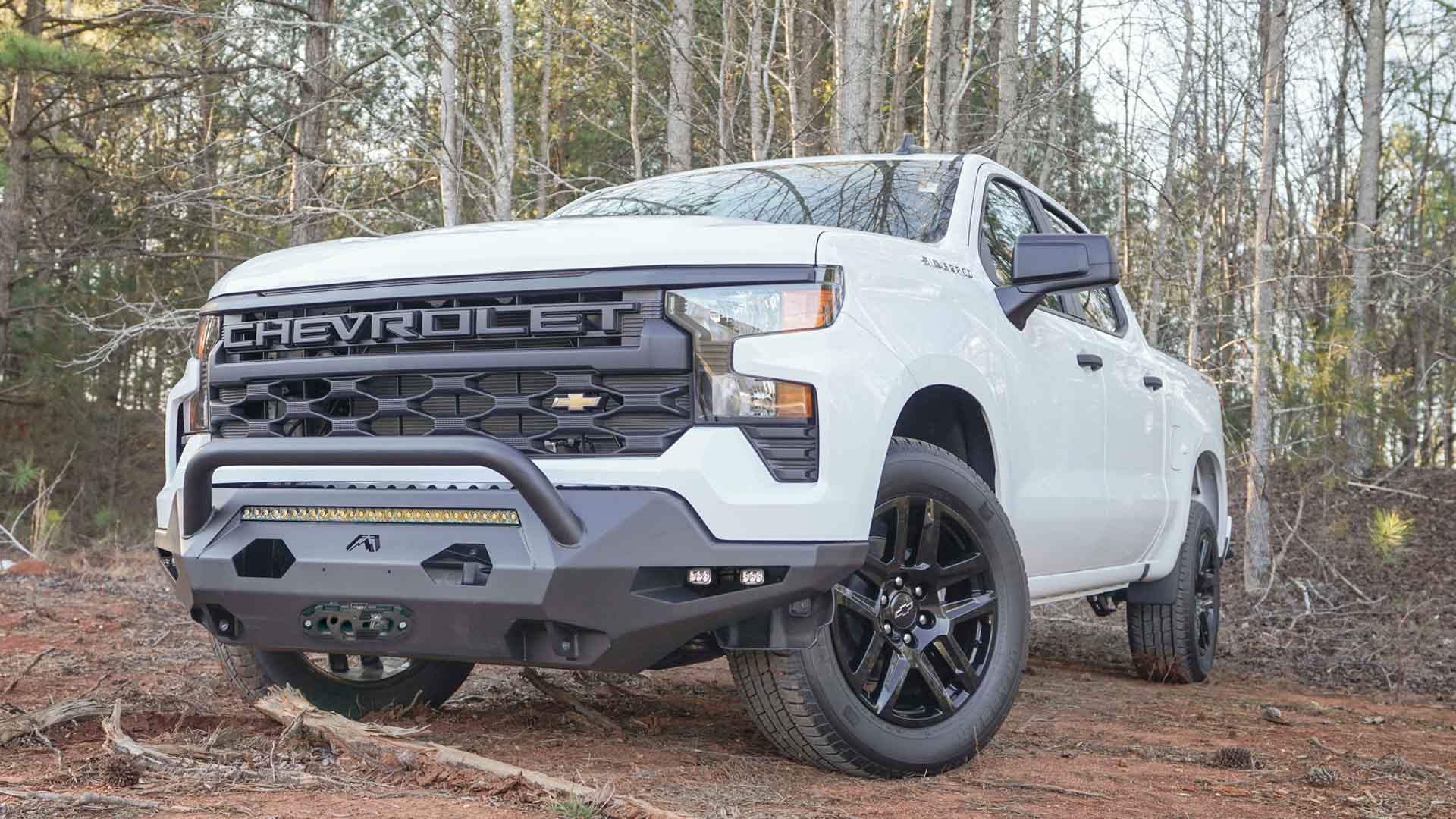 2022-2025 Chevrolet 1500 Matrix Front Winch Bumper w/ Pre-runner Guard ...