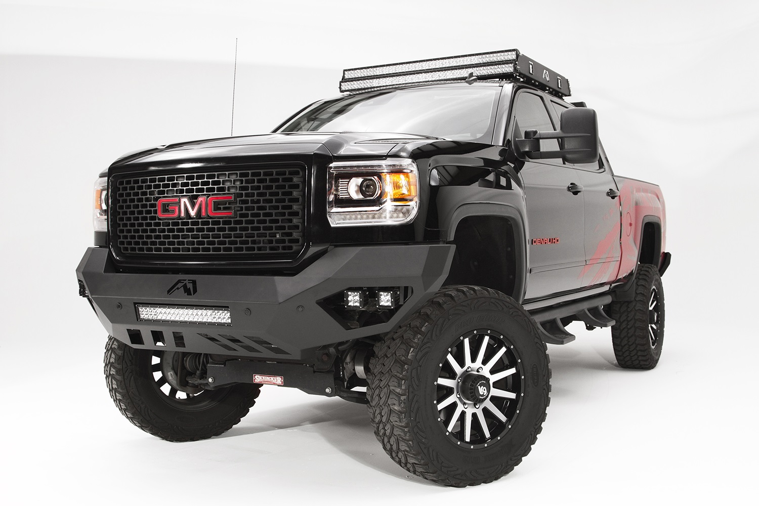 2015-2019 GMC HD Vengeance Front Sensor Bumper w/ No Guard | Fab Fours