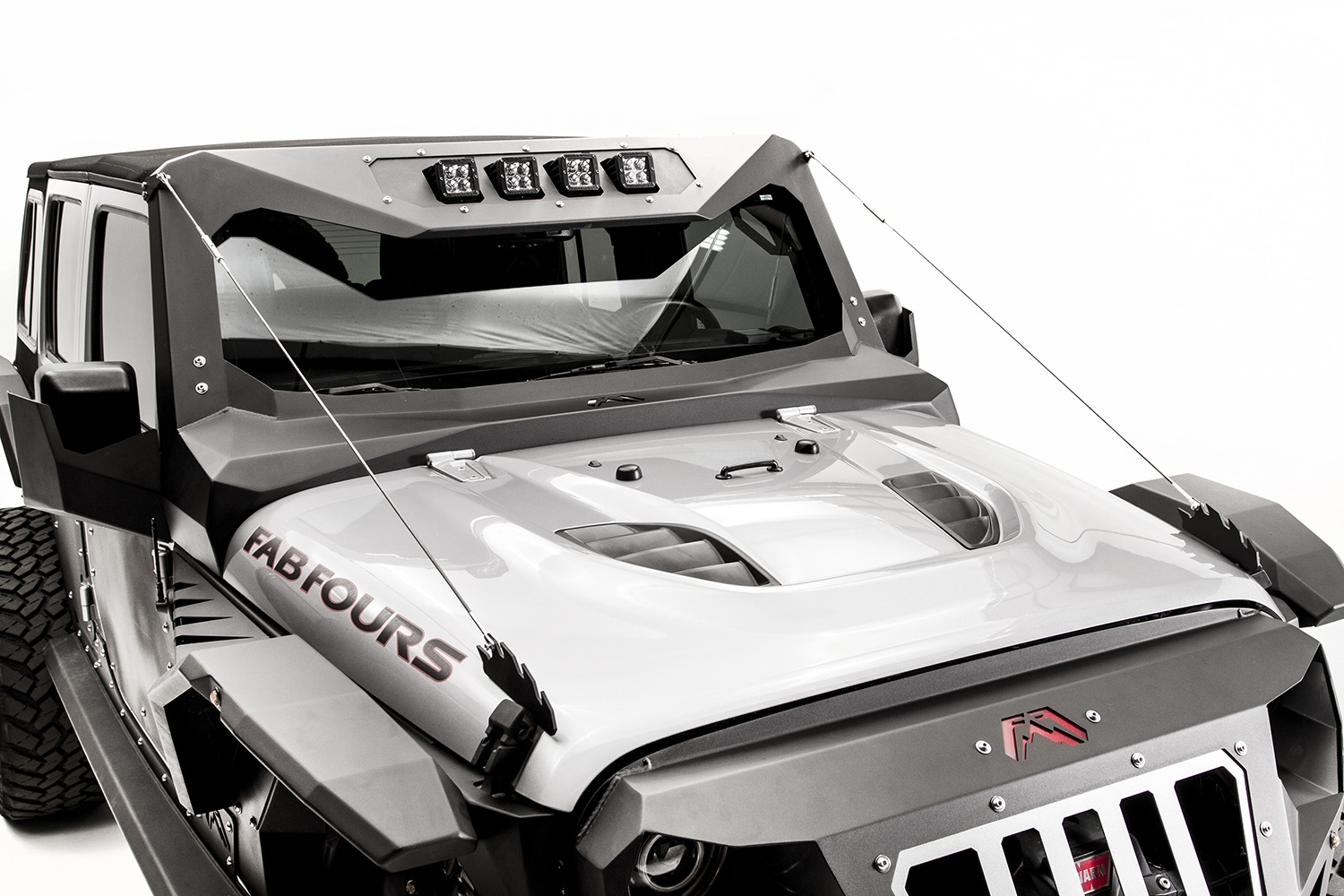 2007-2018 Jeep JK Limb Riser for ViCowl | Fab Fours