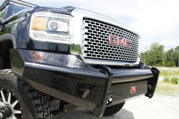 2015-2019 GMC HD Front Ranch Bumper w/ No Guard (2500 - 3500) w/ Tow ...