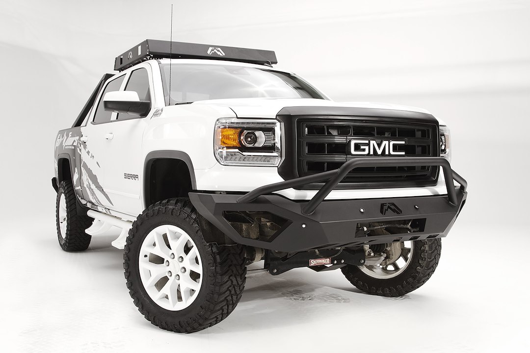 2014-2015 GMC 1500 Vengeance Front Sensor Bumper w/ Pre-Runner Guard ...