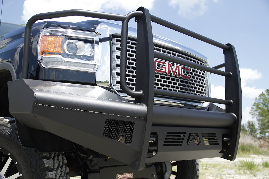 2015-2019 GMC HD Front ELITE Ranch Bumper w/ Full Guard (2500 - 3500) w ...