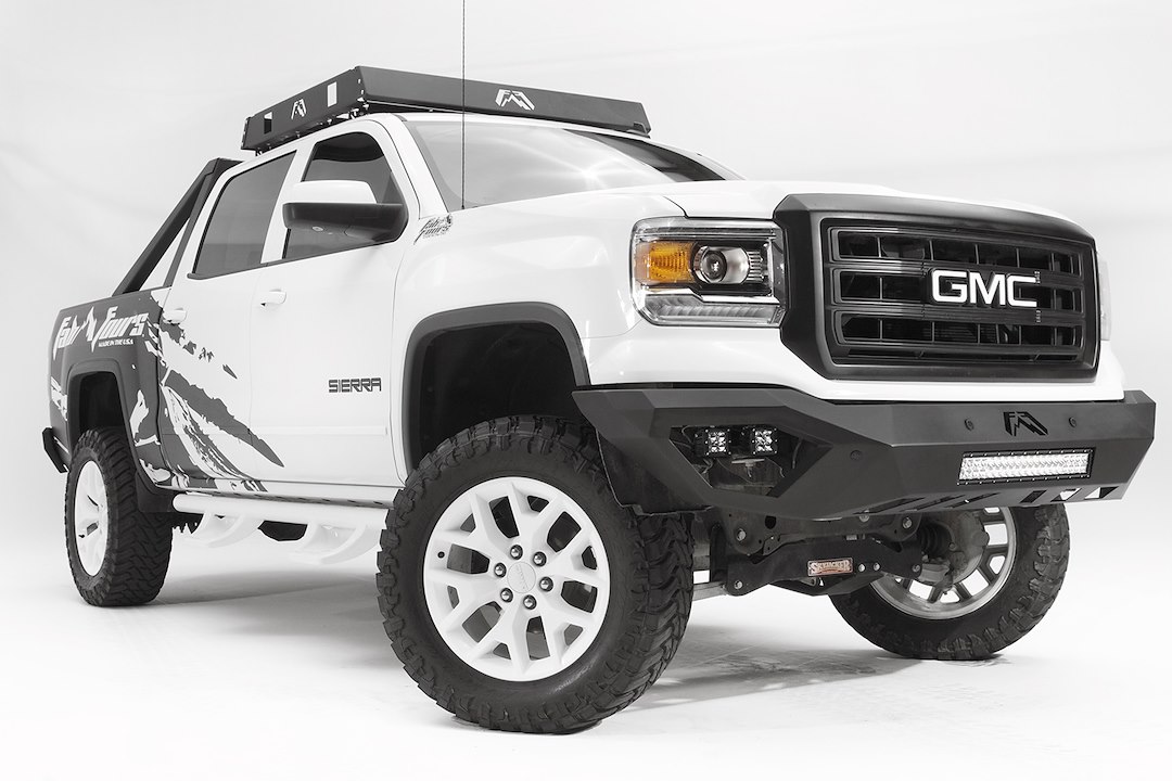 2014-2015 GMC 1500 Vengeance Front Senor Bumper w/ No Guard | Fab Fours
