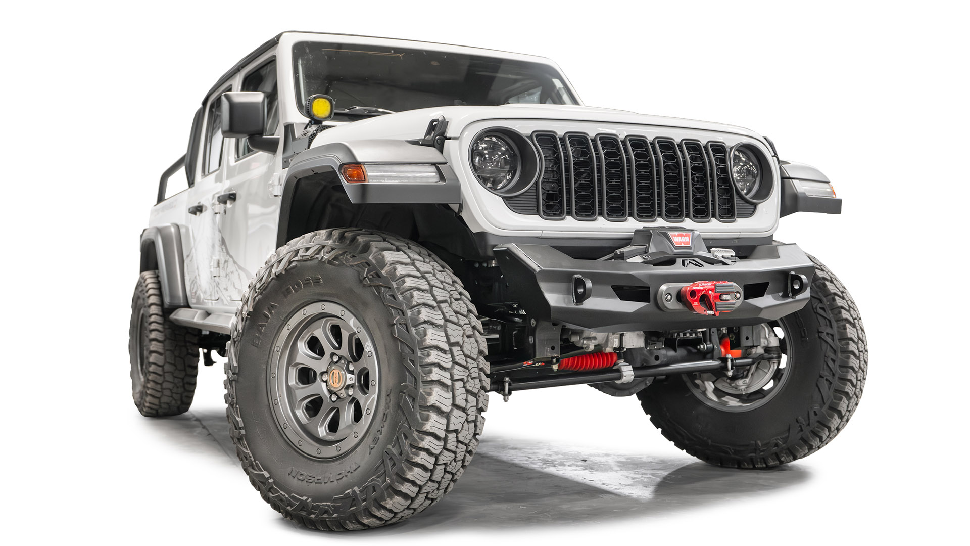 Ghost Stubby Front Winch Bumper No /Guard Jeep JL/JT 2018-2025 | Fab Fours