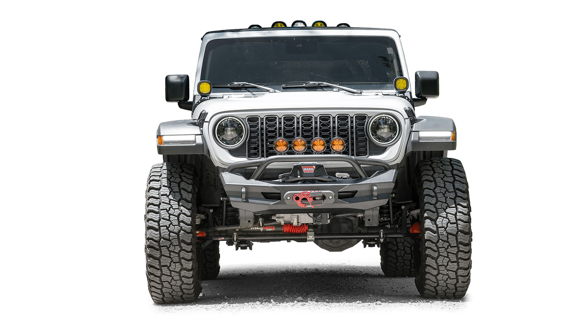 Ghost Stubby Front Winch Bumper w/ Guard Jeep JL/JT 2018-2025 | Fab Fours